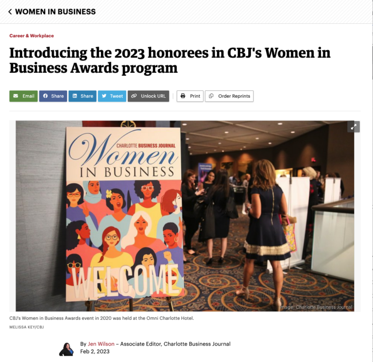 Introducing the 2023 honorees in CBJ's Women in Business Awards program | Anna Stallmann ...